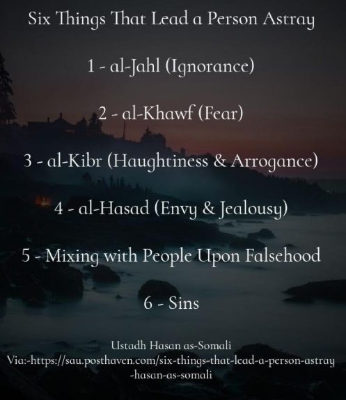 Six Things That Lead a Person Astray - E M A A N L I B R A R Y . C O M ...