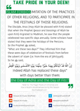 Christmas and Kufaar Festivals - E M A A N L I B R A R Y . C O M ...