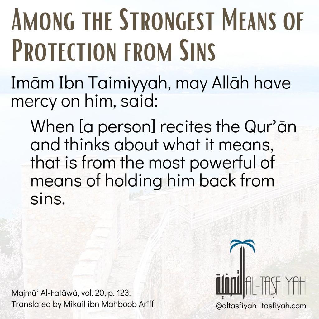 "Among the Strongest Means of Protection from Sins" - E M A A N L I B R ...