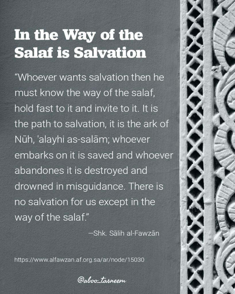 Shk. al-Fawzān: Whoever wants salvation then he must know the way of ...